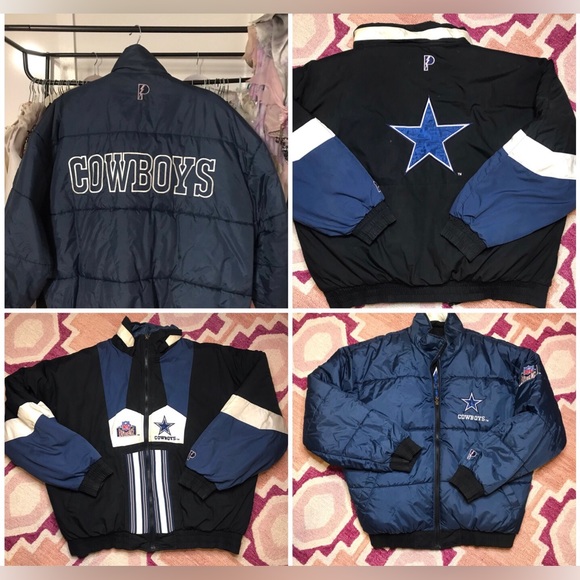 Pro Player | Jackets & Coats | Mens Xxl Pro Player Vintage Dallas Cowboys Navy Reversible Puffer ...